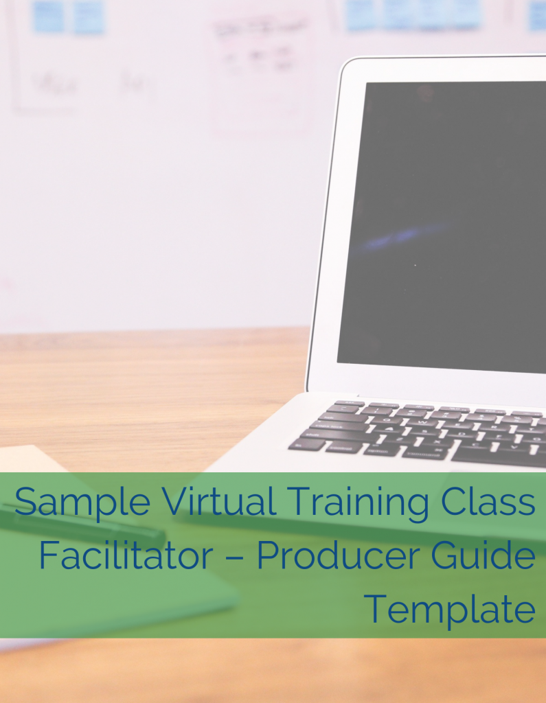 Sample Virtual Training Class Facilitator – Producer Guide Template ...